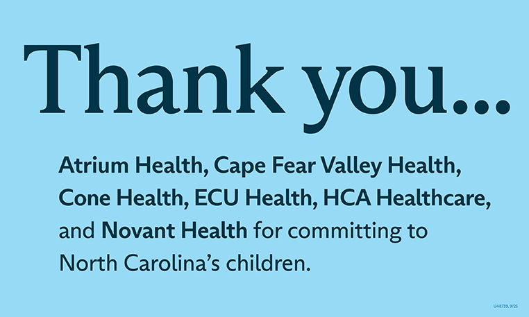 Six NC Hospitals Support Groundbreaking Initiative for Children and Families Served by Child ...